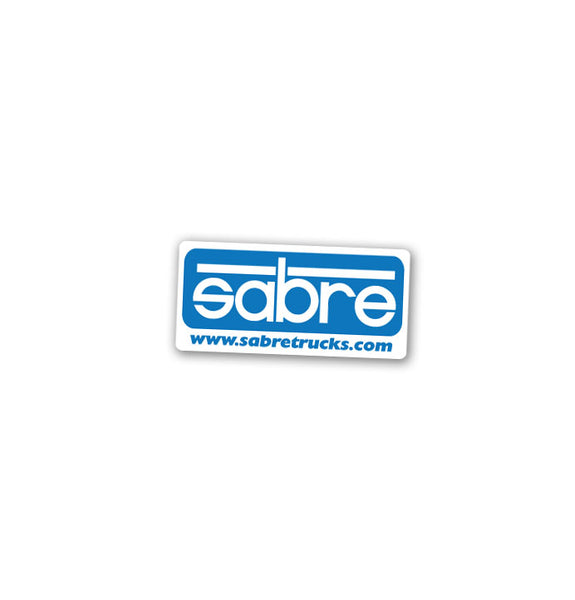Sabre Trucks Rectangle Sticker Small | Lush Longboards USA Online Store